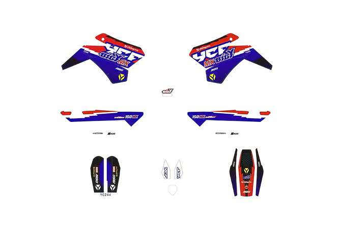Decal Kit Pit Bike YCF Bigy Factory 150cc MX 2017 | MAXISCOOT