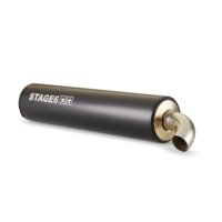 Exhaust Stage6 Pro Replica MK2 Black Piaggio | MAXISCOOT