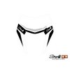 Headlight Mask Decal KTM EXC Stage6 white | MAXISCOOT