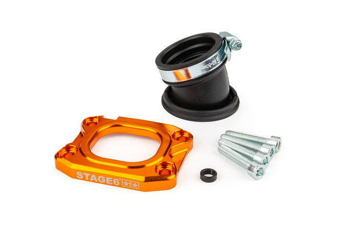 Intake Manifold Stage6 360° AM6 / Derbi orange for PWK 30 - 34mm kaufen ...