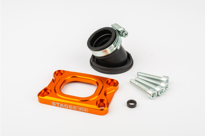 Intake Manifold Stage6 360° AM6 / Derbi orange for CP Evolution | MAXISCOOT