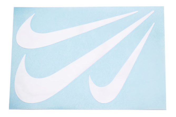 Sticker "3x Swoosh" white (10x12cm) | MAXISCOOT
